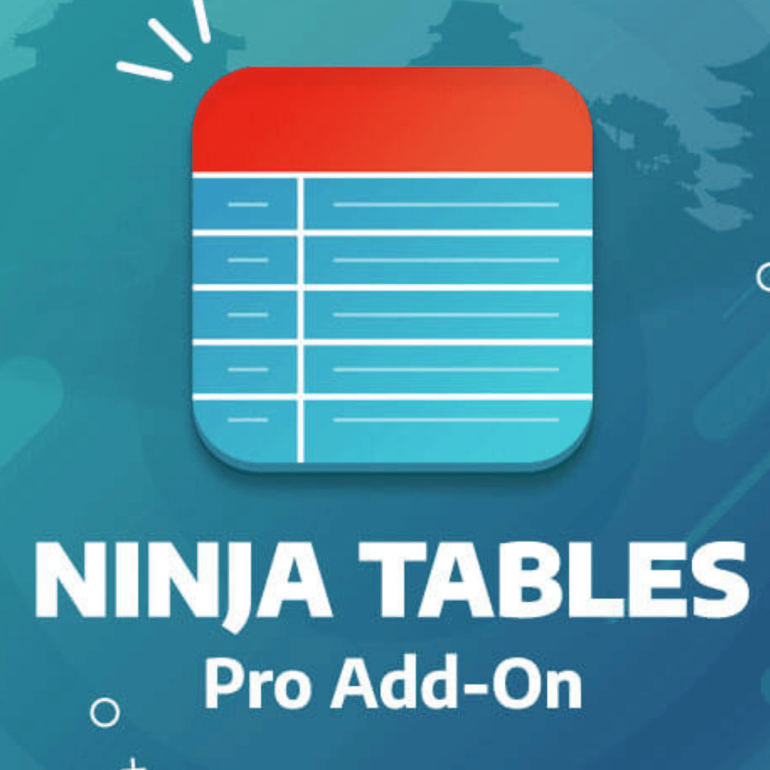 Ninja Tables Pro - متجر ووردبريس