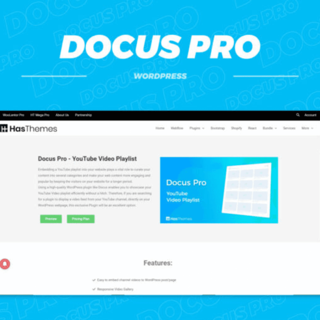 Docus Pro - متجر ووردبريس